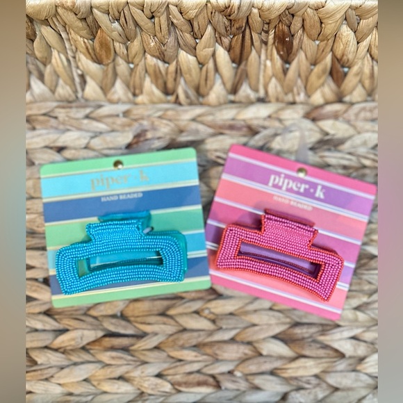 Piper K | Accessories | Viral Beaded Hair Claw Clips Piper K Set Of 2 ...